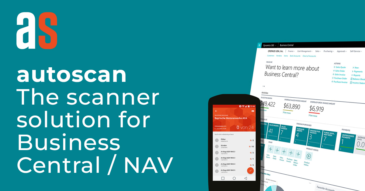 The scanner solution for Business Central / NAV