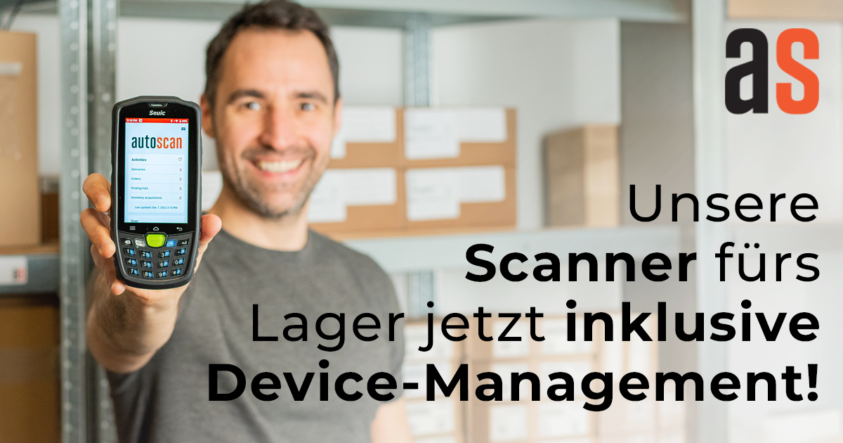 Unsere Scanner fürs Lager jetzt inklusive Device-Management