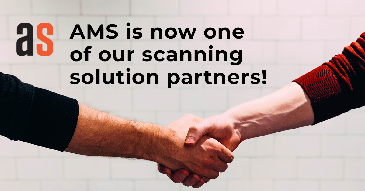 AMS is now one of our scanning solution partners!
