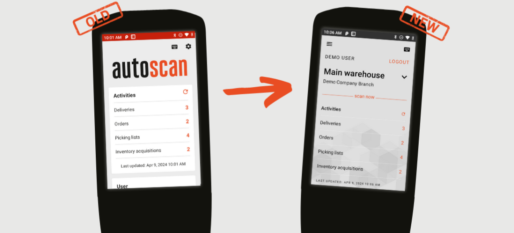 autoscan gets even better: new start page, new menu!