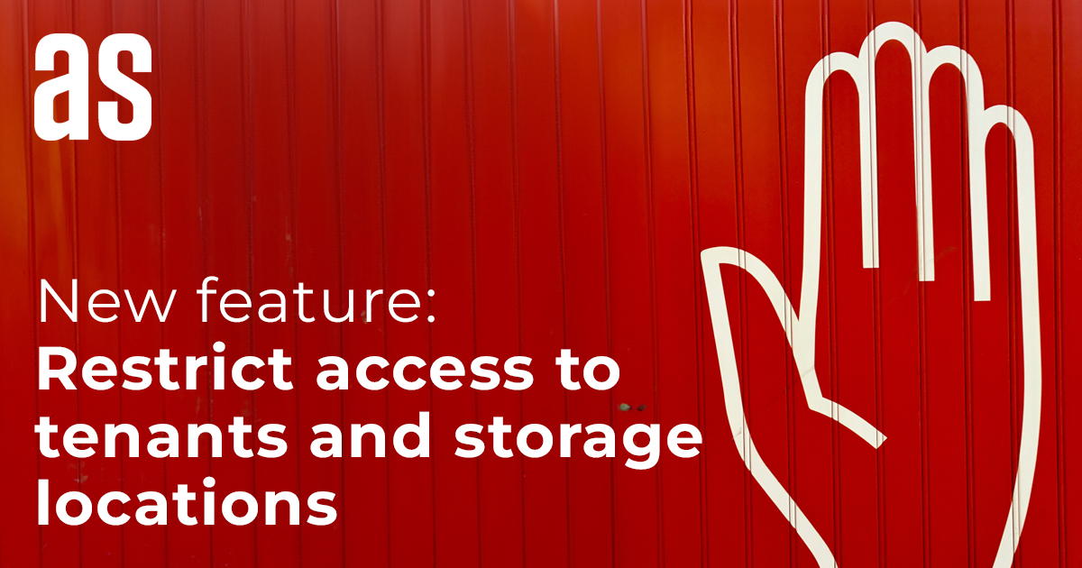 New feature: Restrict access to tenants and storage locations New feature: Restrict access to tenants and storage locations