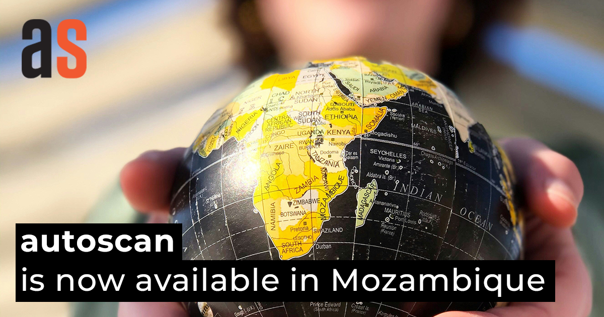 Our scanning solution is now available in Mozambique! - autoscan