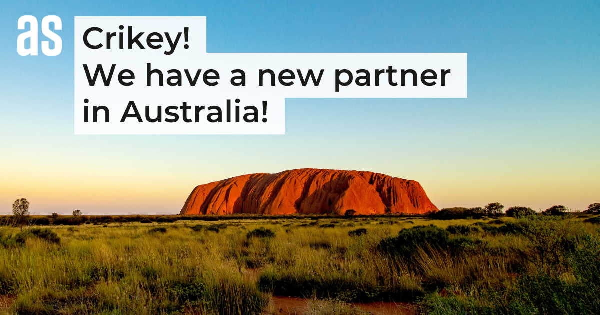 Crikey! We have a new partner in Australia!
